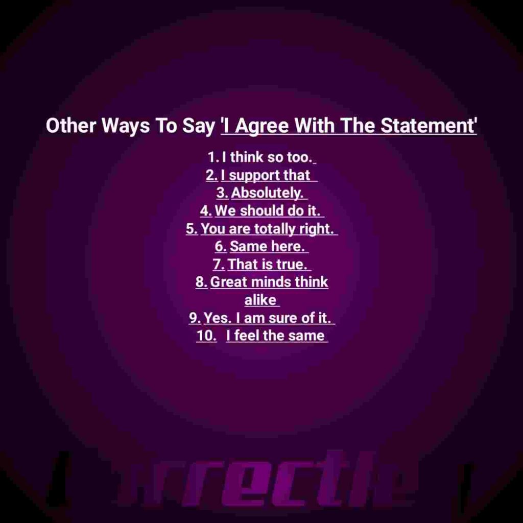 15 Other Ways to Say "I Agree With This Statement"