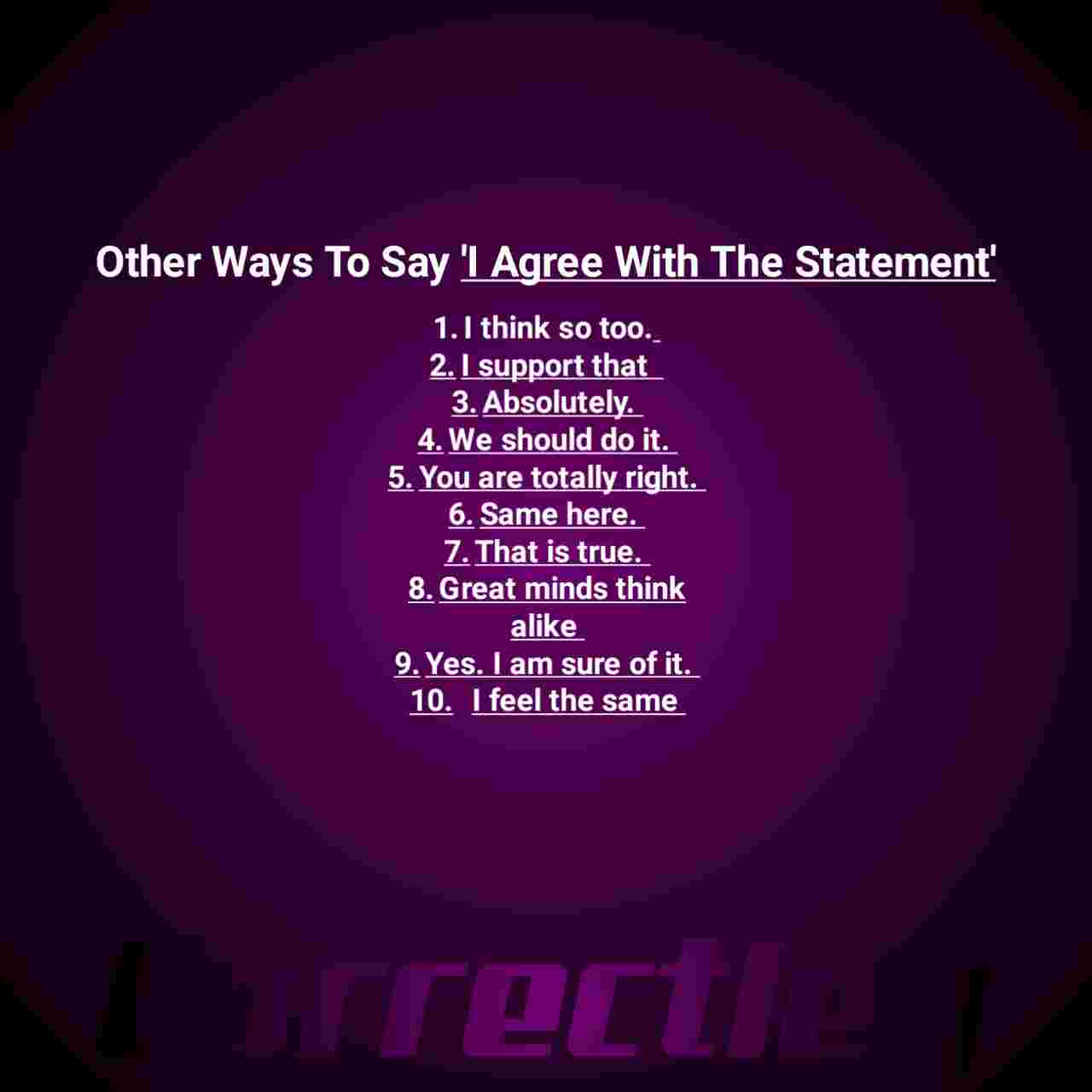 15 Other Ways to Say "I Agree With This Statement"