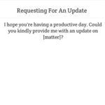 25 Best Ways to Politely Ask for an Update (In an Email)