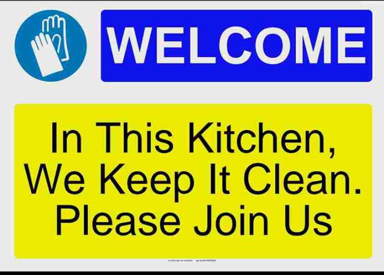 20 Best "Keep The Kitchen Clean" Signs