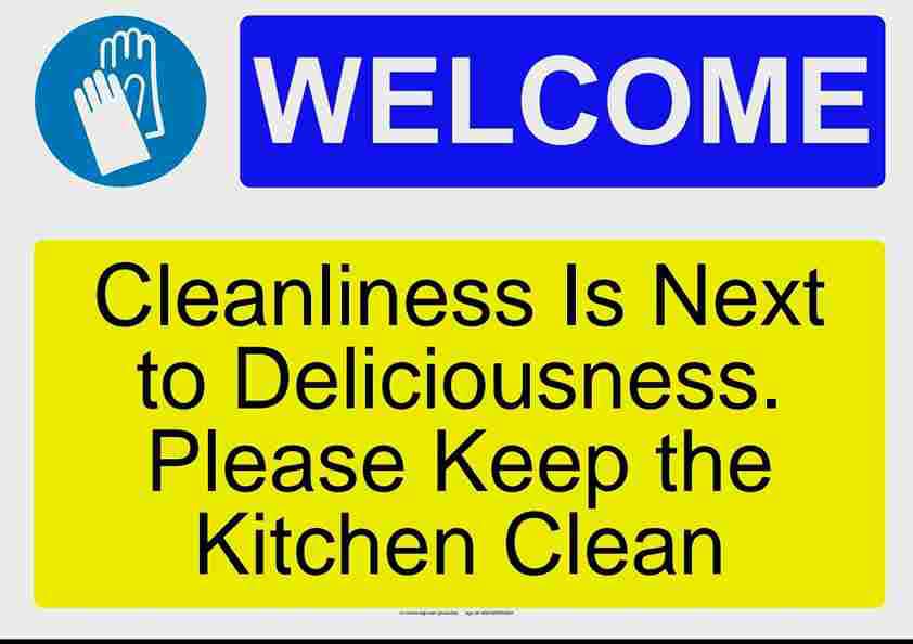 20 Best "Keep The Kitchen Clean" Signs